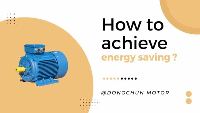How to achieve energy saving of electric motor without replacing the ...