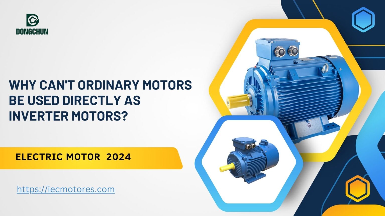 Why can't ordinary motors be used directly as inverter motors ...